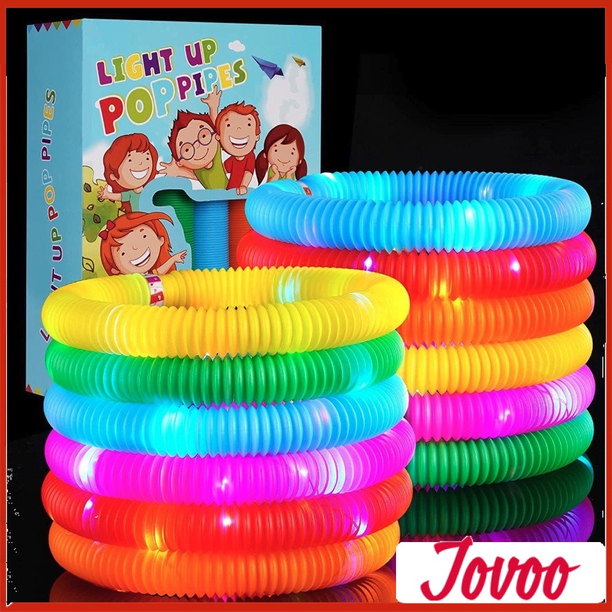 Pop Light Tubes Sensory Fidget Toy Flash Light Children Stress Relief ...