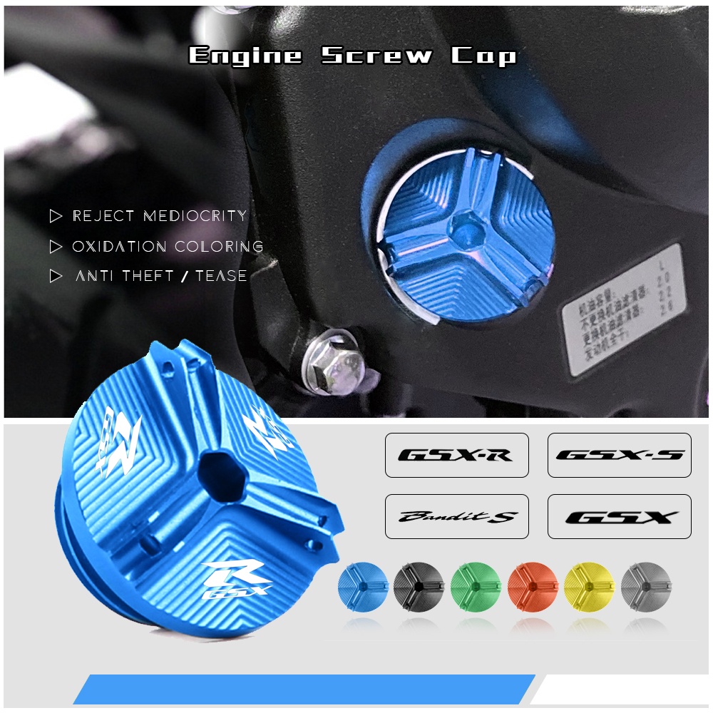 Motor Engine Oil Drain Plug Sump Nut Cup Cover Filler Cap for SUZUKI ...