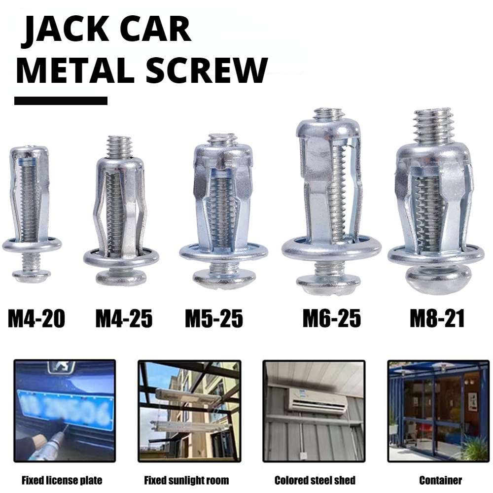 M4 M5 M6 M8 Petal Rivet Lock Nuts with Screw / Iron Skin Metal Screw ...