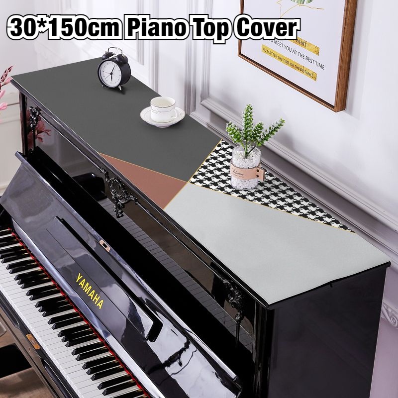 30*150cm Nordic Leather Piano Cover Piano Top Cover Cloth Dust Cover ...