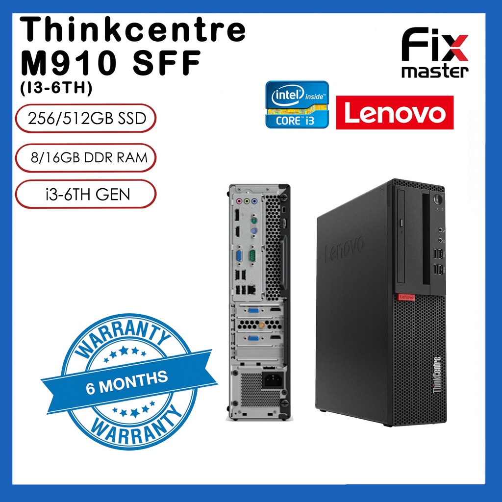 LENOVO THINKCENTRE M910 SFF - INTEL CORE IX-6TH (REFURBISHED) | Shopee ...