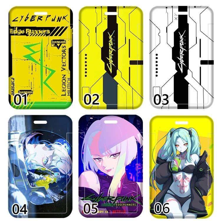 Anime Cartoon CyberPunk 2077 DIY Student School ID Card Holder MRT Card ...