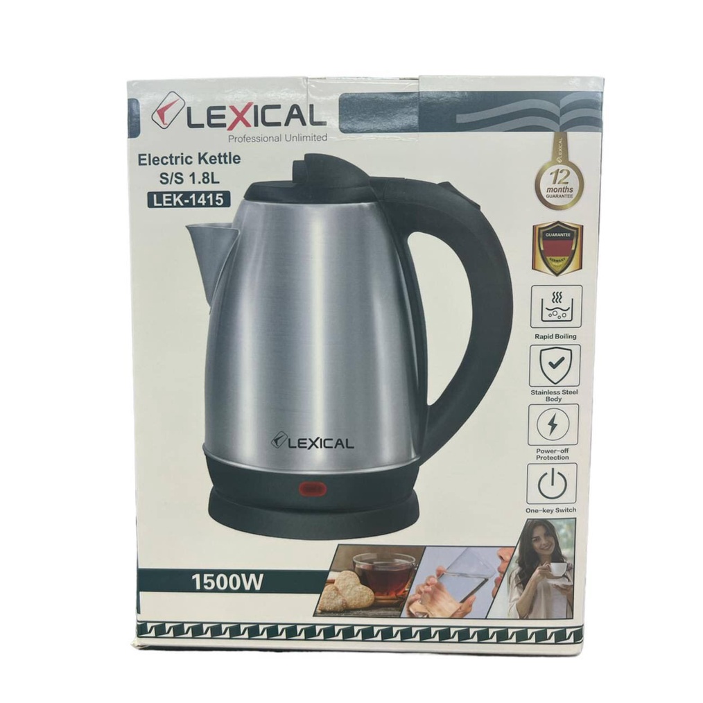 100% original, PROFESSIONAL LEK-1415 LEXICAL UNLIMITED-ELECTRIC KETTLE ...