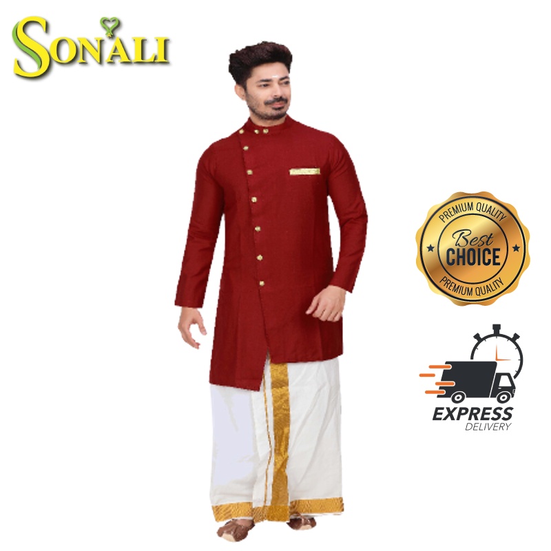 Sonali Men's Jippa Modern Casual Indian Traditional (Top) Indian Jippa ...
