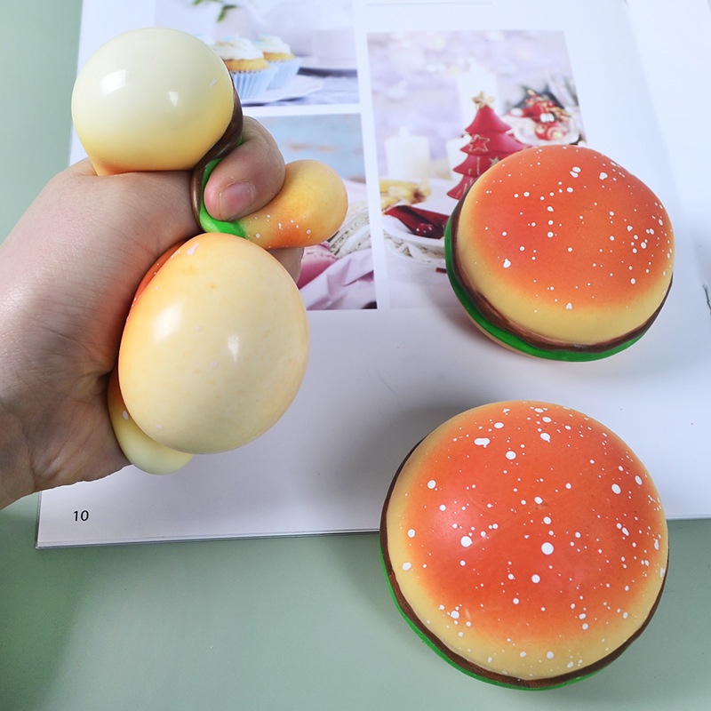Burger Stress Ball Fidget Toys Stress Reliever Adult Anxiety Autism ...