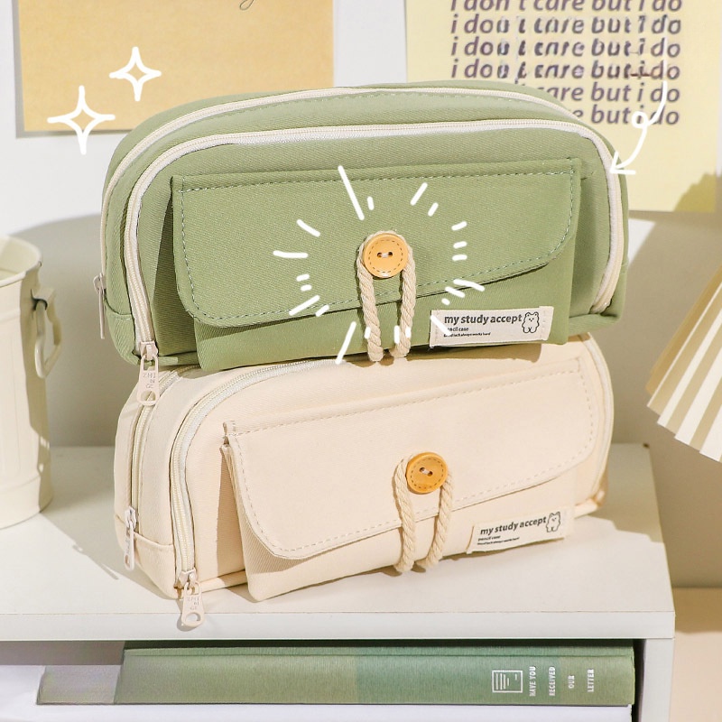 Creative Cute Pencil Case Korean Style,Large Capacity Simple Pen Box ...