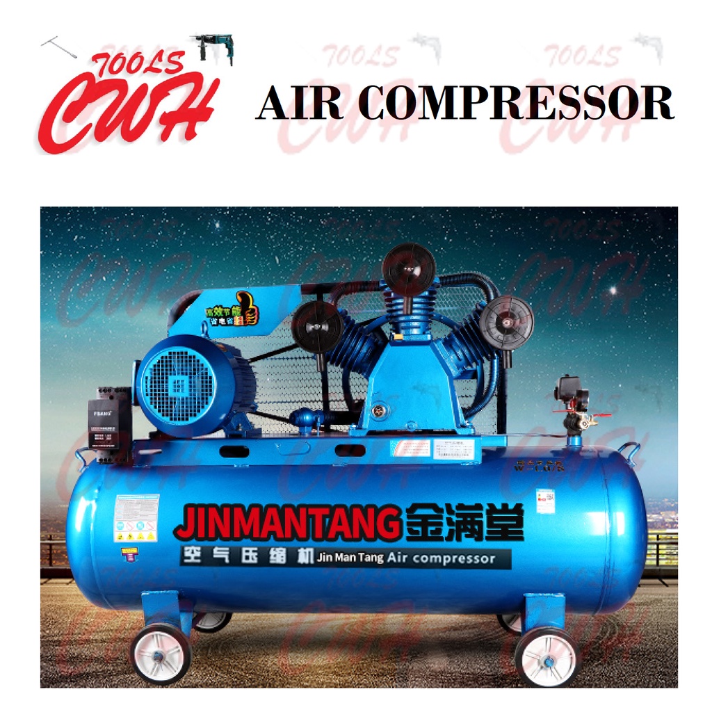 PRC 2200W 3000W 3HP 4HP OIL PISTON BELT DRIVEN AIR COMPRESSOR KOMPRESOR ...