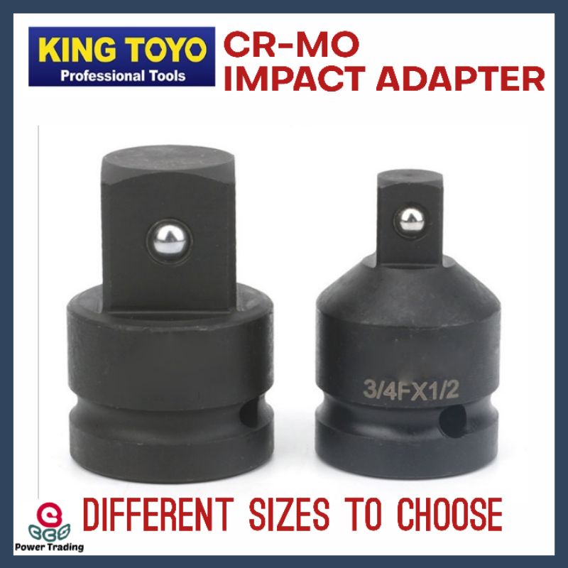 KING TOYO IMPACT ADAPTER MALE WITH STEEL BALL ADAPTOR SOKET | Shopee ...