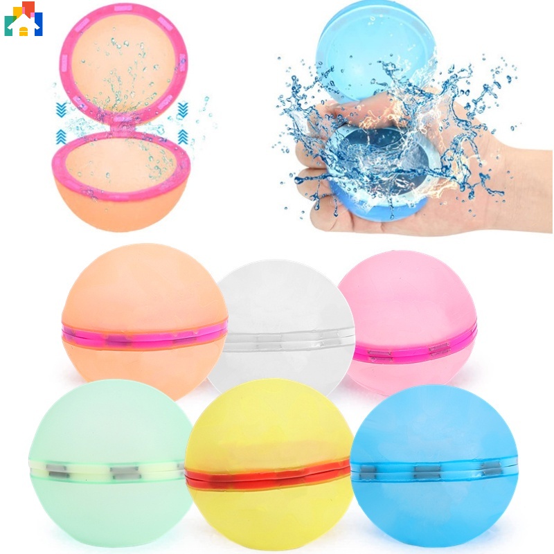 Upgraded Magnetic Reusable Refillable Water Balloons Quick Fill Self ...