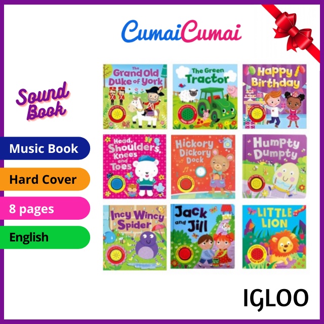 Igloo Books Children Sound Board Book (Set G-L) | Shopee Malaysia