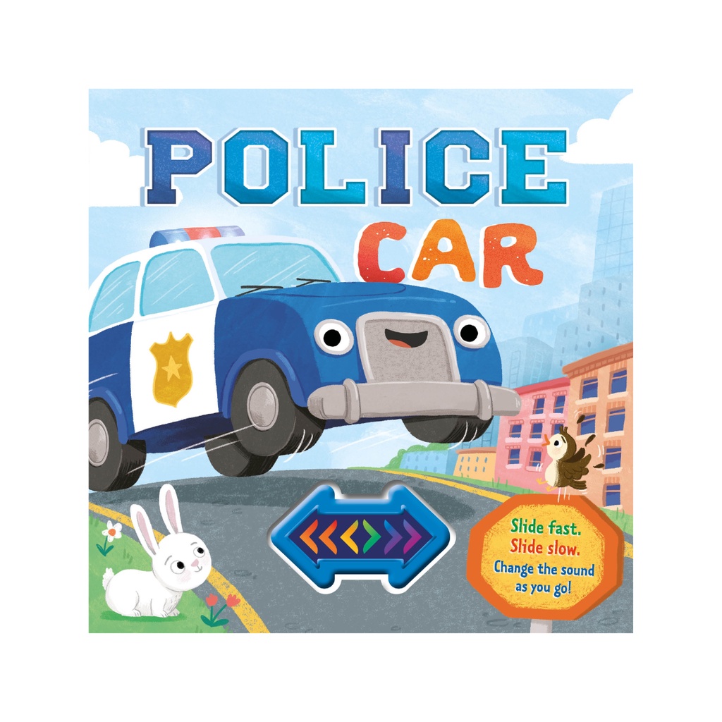 Police Car Story Sound Book Board Book With Slide Button Sounds For ...