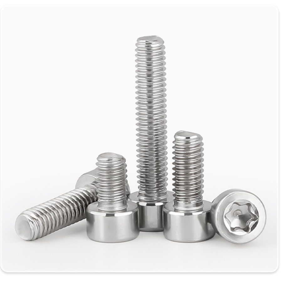 [WDY] M3m4m5m6m8 Anti-theft Screw Cylindrical Head Torx Screw 304 Stainless Steel Star Cup Head ...
