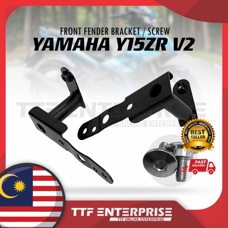 YAMAHA Y15ZR V2 FRONT FENDER BRACKET + SCREW Y15 Y15ZRV2 Y15V2 | Shopee ...