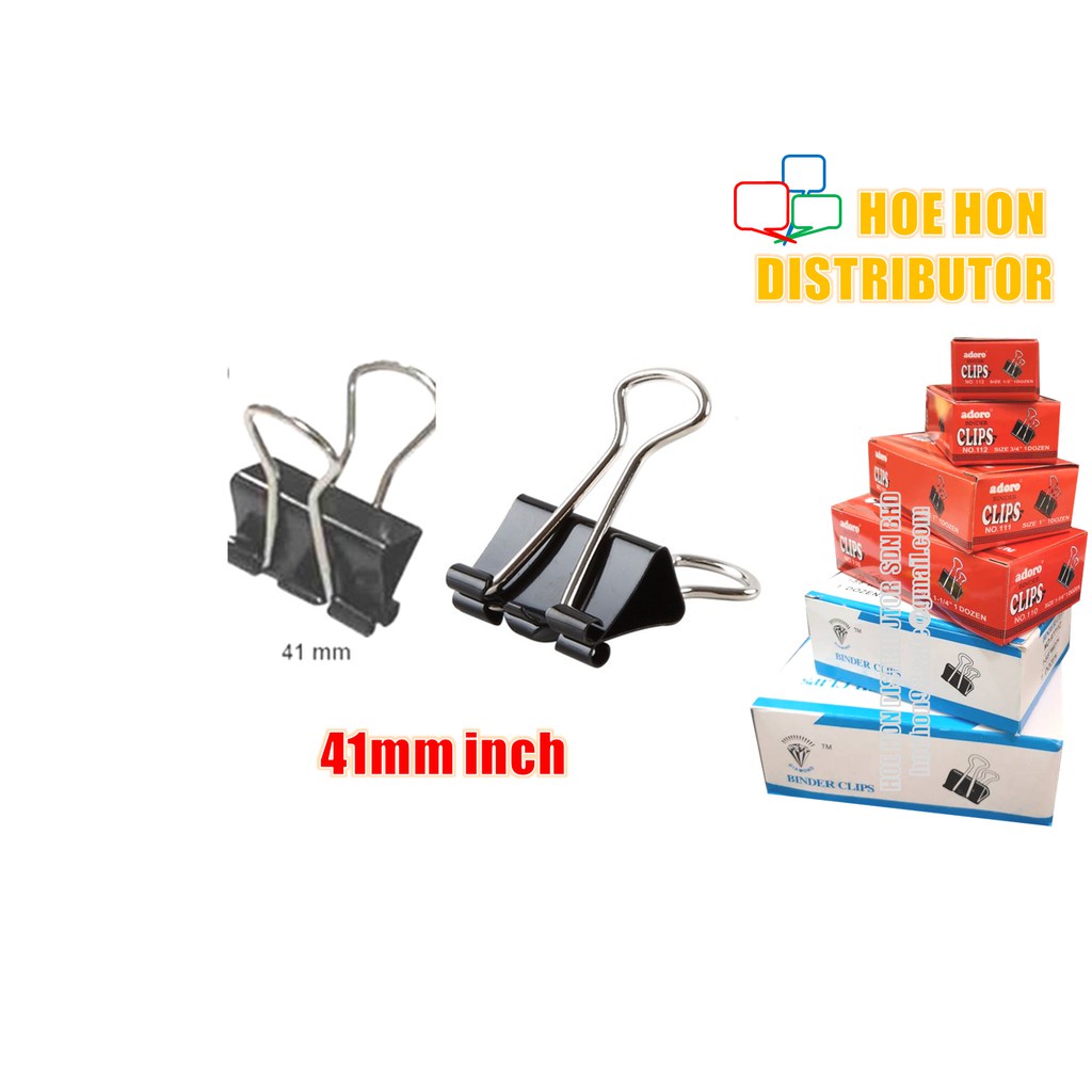Astar Multipurpose Binder Clips / Binding Clip / Klip Ketas 41mm 12pcs ...