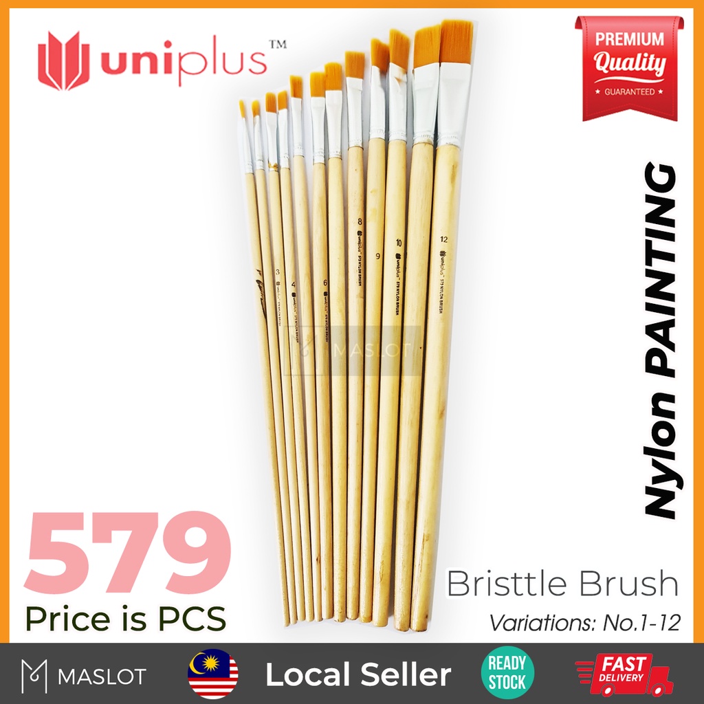 Artist Nylon Brush 579 Painting Brush Flat Tip Paint Brush | Shopee Malaysia