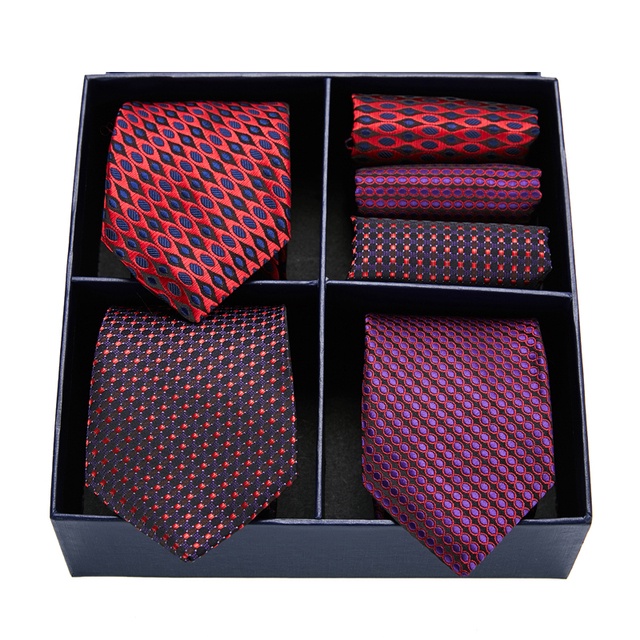 Ties Handkerchief Sets | Gift Tie Handkerchief | Mens Neck Tie Gift Set ...