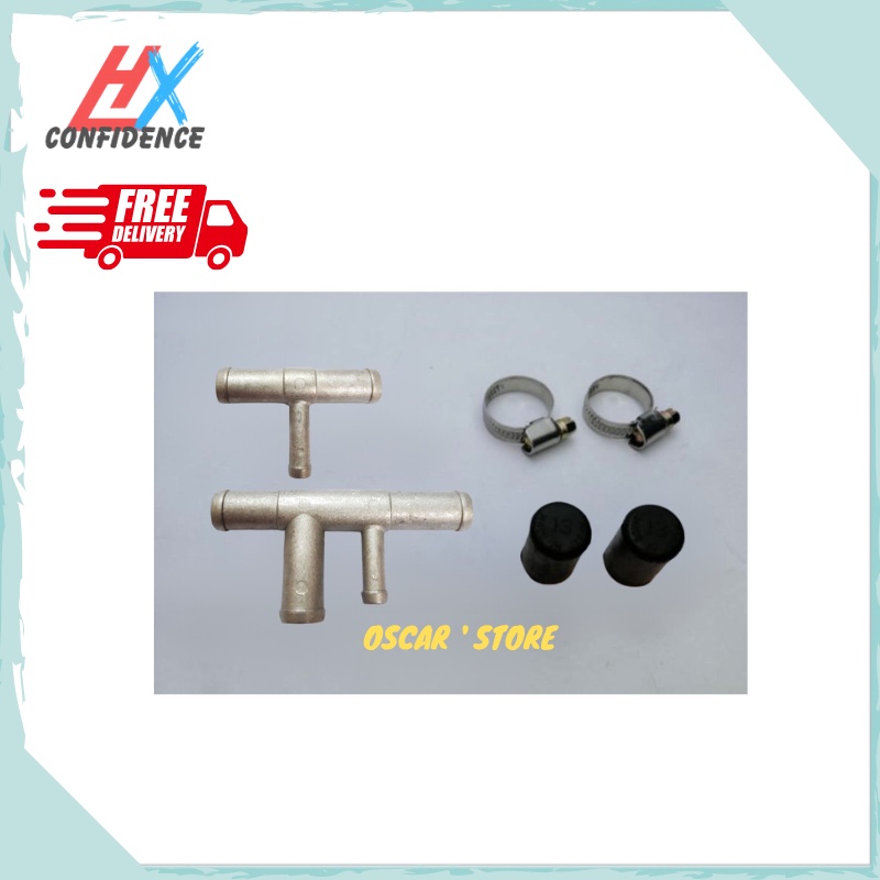 Perodua Kancil 3 Way Pipe & 4 Way Pipe(Aluminum) + Water Stopper 13mm ...