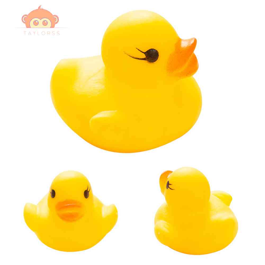 [taylorss.my] 10pcs/set Mini PVC Yellow Duck Toys Souding Talking ...