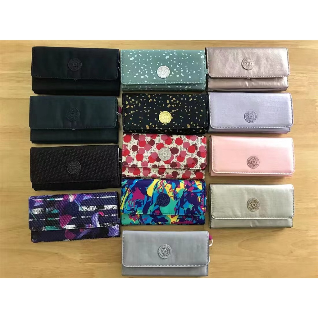 13 Colors Kipling Women Long Wallet Clutch Bag Dual-Use Hand Bag,, Coin ...