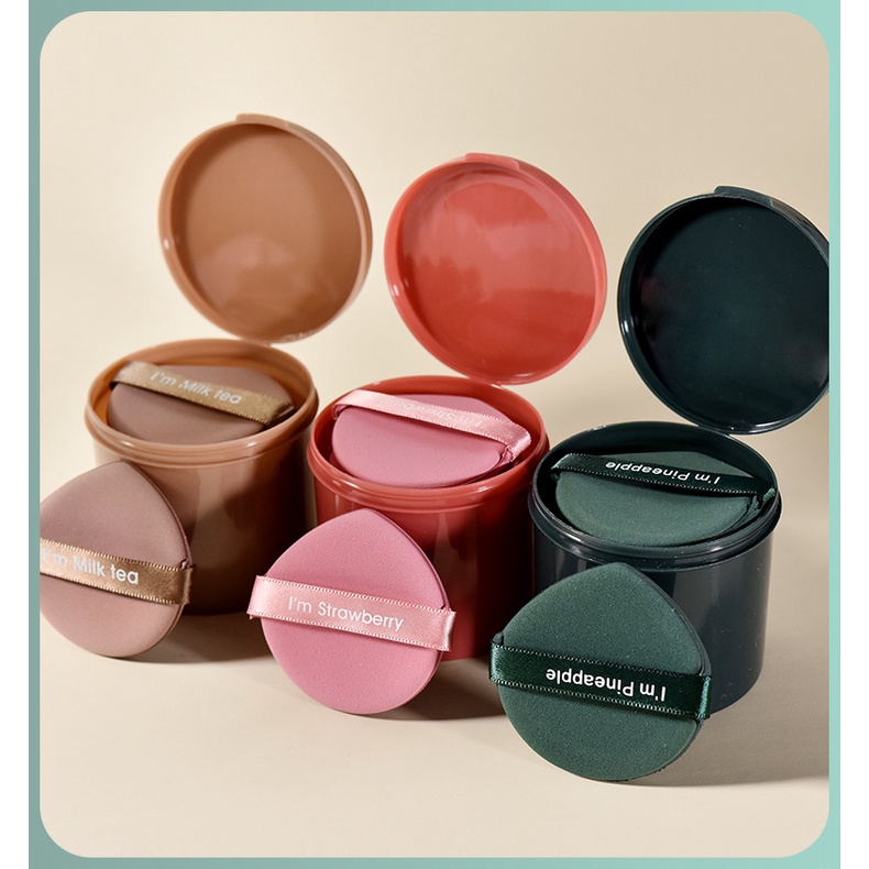 Cushion Puff Non-Latex Wet Dry BB Cream Round Sponge Puff Makeup Tool ...