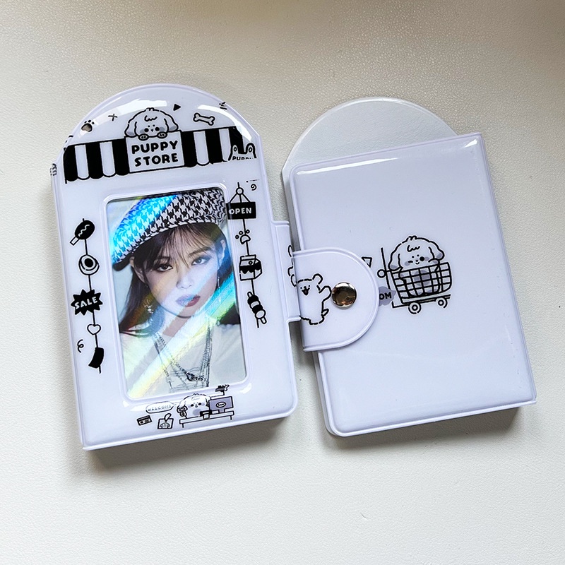 INS Cute Puppy Photo Album 28pockets PP Mini 3inch Idol Card Holder ...