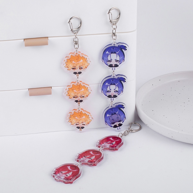 Blue Lock Anime Keychain Woman Nagi Seishiro Mikage Reo Acrylic Key ...