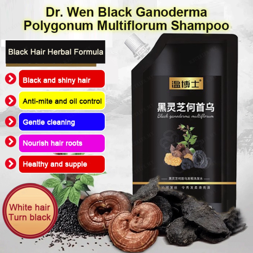 【1/2PCS】Dr. Wen Black Ganoderma Polygonum Shampoo 240g KTF | Shopee ...