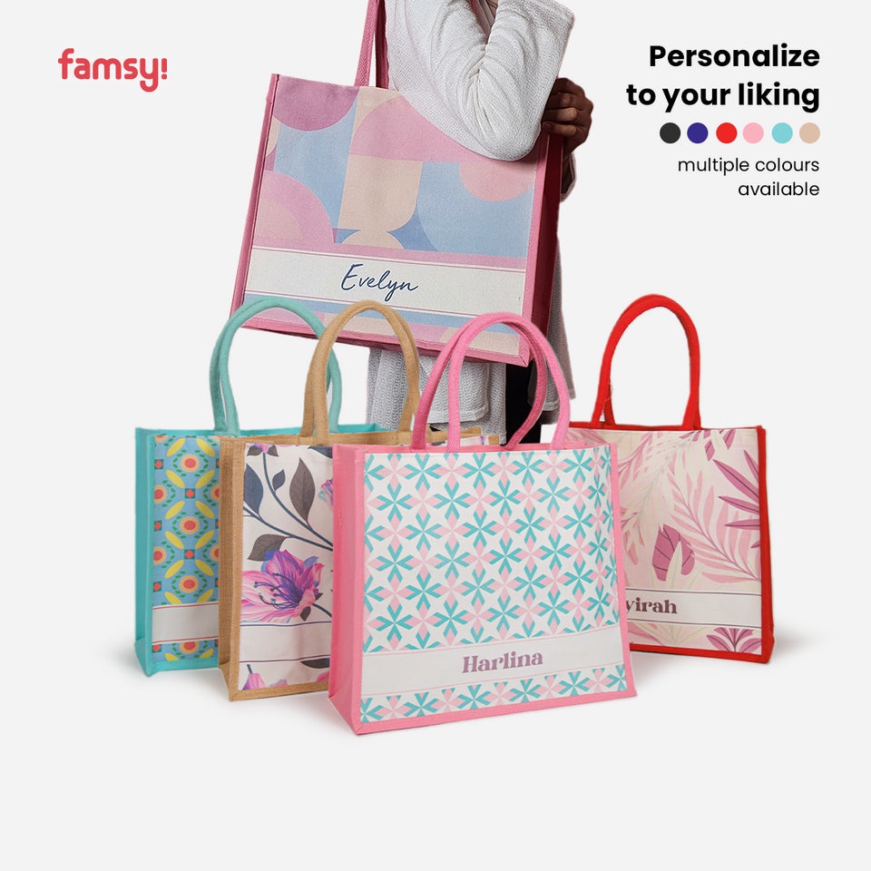 FAMSY Large Tote Canvas Bags for Fashionable Shopping Customize Your ...