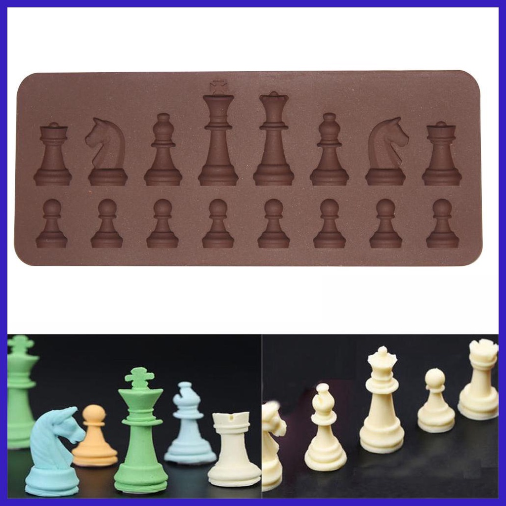 Chess Shape Resin Mold Chess Shaped Chocolate Fondant Mold Baking Cake ...