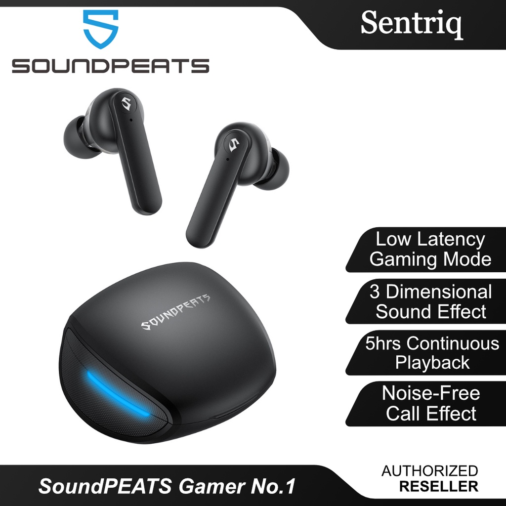 SoundPEATS Gamer No.1 True Wireless Earbuds, With Game Mode, Gaming ...