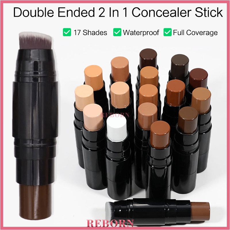 REBORN Double-ended 2 In 1 Full Coverage Concealer Stick Long-lasting ...