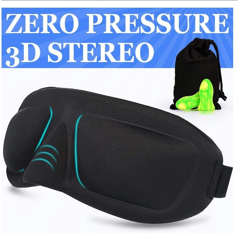 3D Stress-free Sleep Eye Mask Travel Rest Eye Band Good Shading Stereo ...