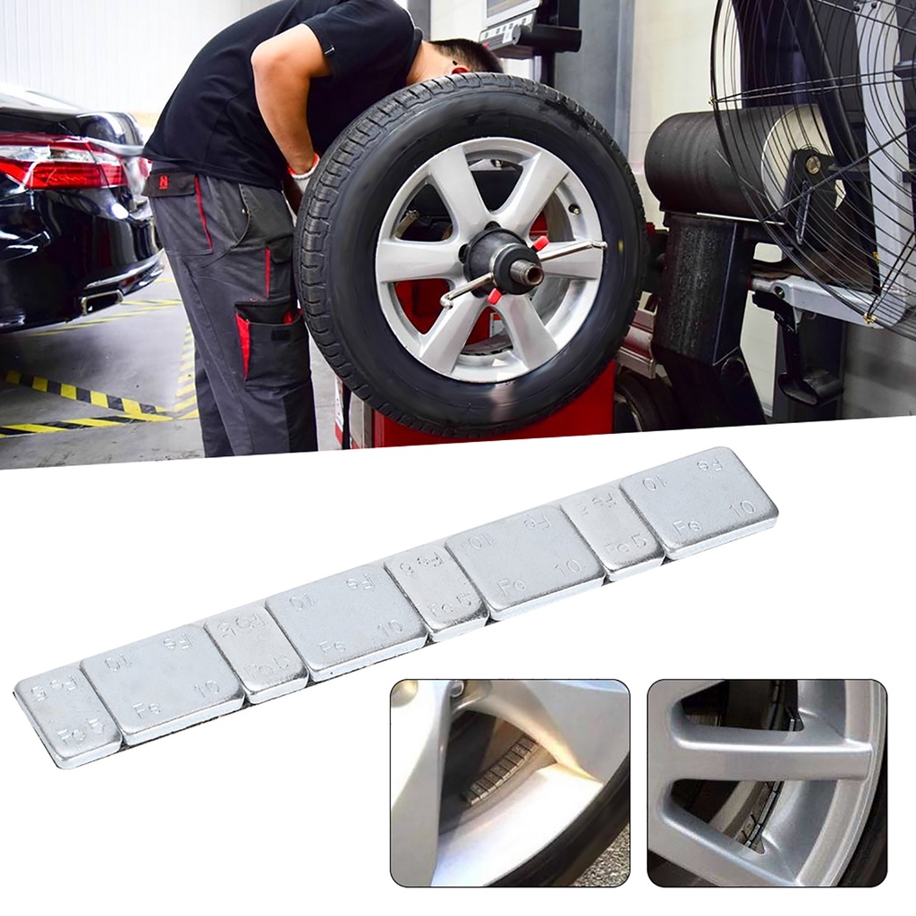 [herebuy] 5g+10g X 25Strips 60g 2.12oz Adhesive Wheel Hub Balancing ...