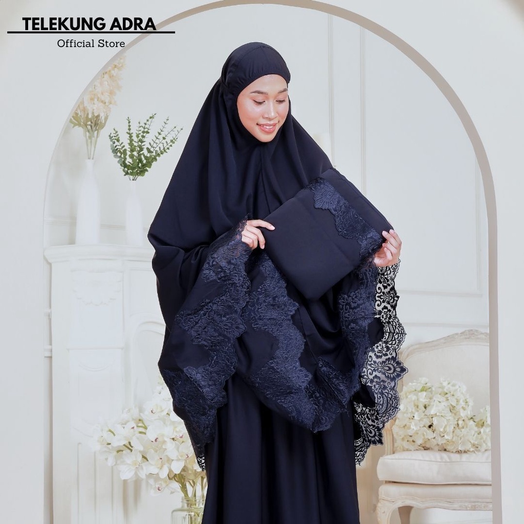 Telekung Travel Maleeqa with Bag Material Cotton | Shopee Malaysia