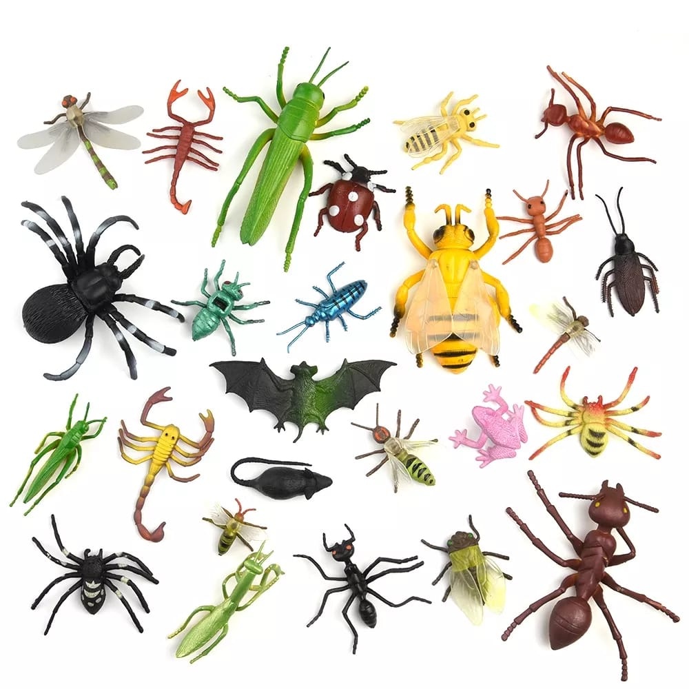 🔥READY-STOCK🔥SET SERANGGA MAINAN INSECT TOY SET LARGE SIZE (20 PCS ...