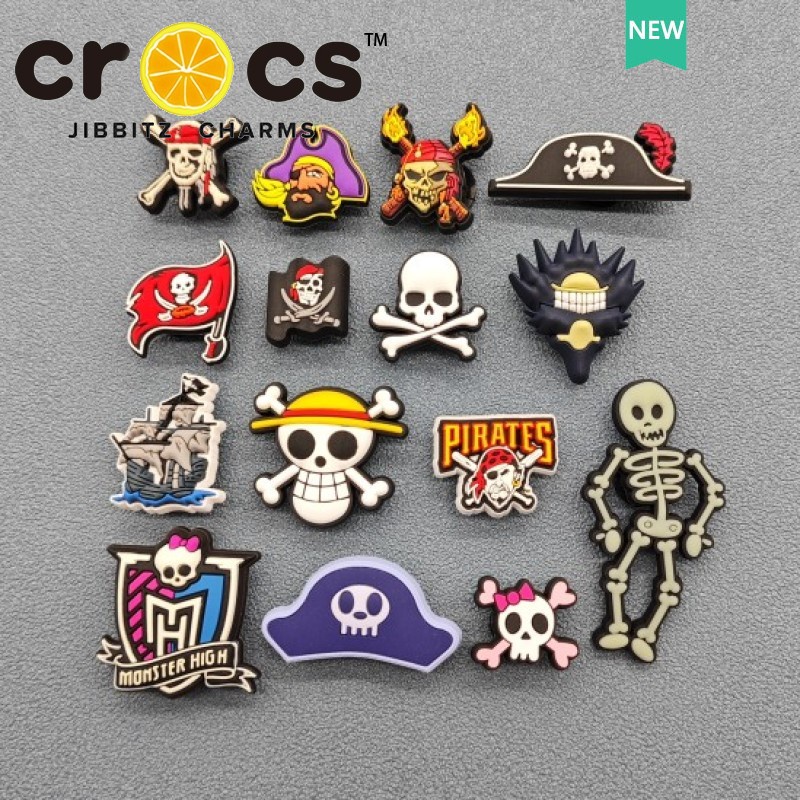 Jibbitz cross charms Pirate Captain Series Shoe Buckle Hole Shoe ...