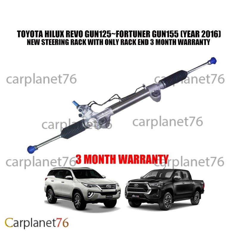 TOYOTA HILUX REVO GUN125~FORTUNER GUN155 (YEAR 2016) NEW STEERING RACK ...