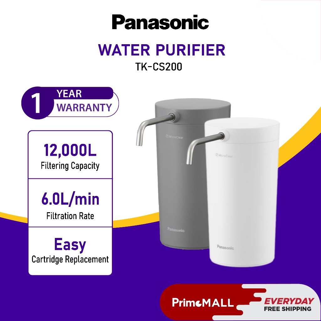 PANASONIC TK-CS200 Countertop Water Purifier TK-CS200-HMA/WMA 2 COLOR Activated Carbon Micro ...