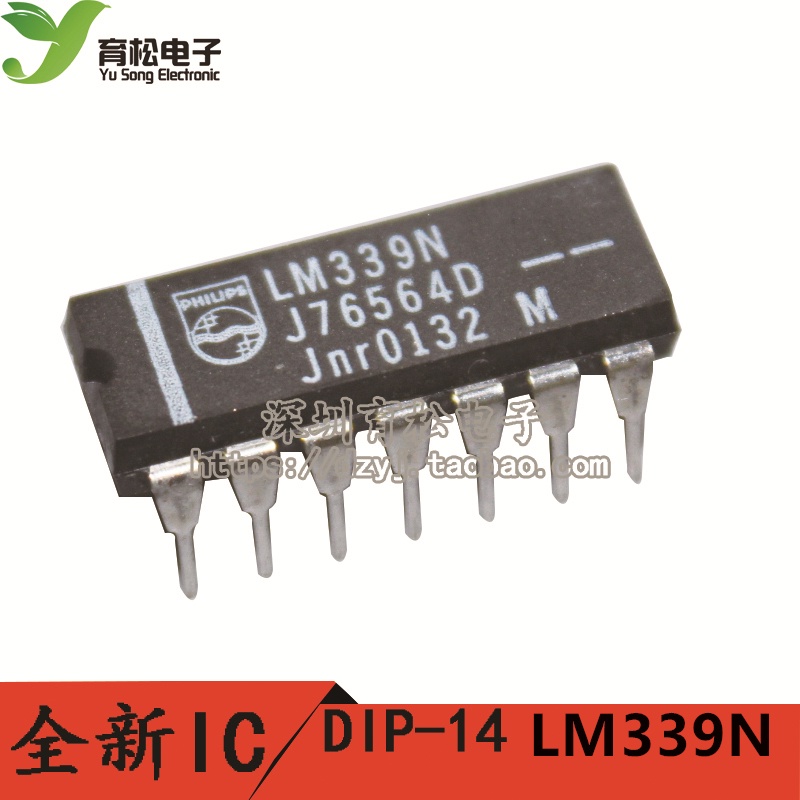 Original Chip LM339N LM339 Four high precision voltage comparator DIP-14 package DIP14new ...