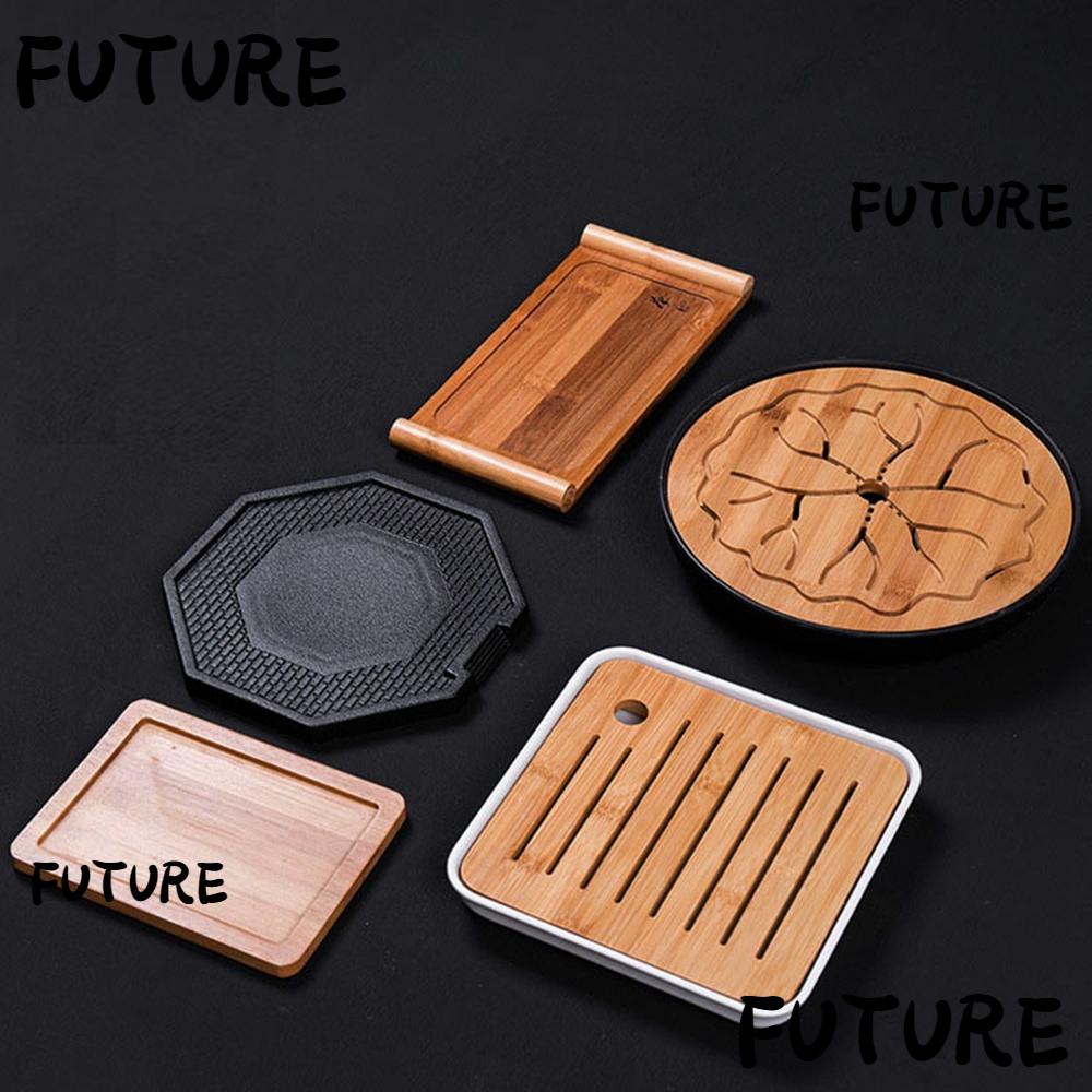 FUTURE High Quality Bamboo Tea Tray Eco-Friendly Water Storage Chinese ...