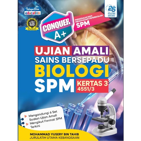 Conquer A+ UJIAN AMALI SAINS BERSEPADU FIZIK/BIOLOGI/KIMIA SPM KERTAS 3(TELAGA BIRU) | Shopee ...