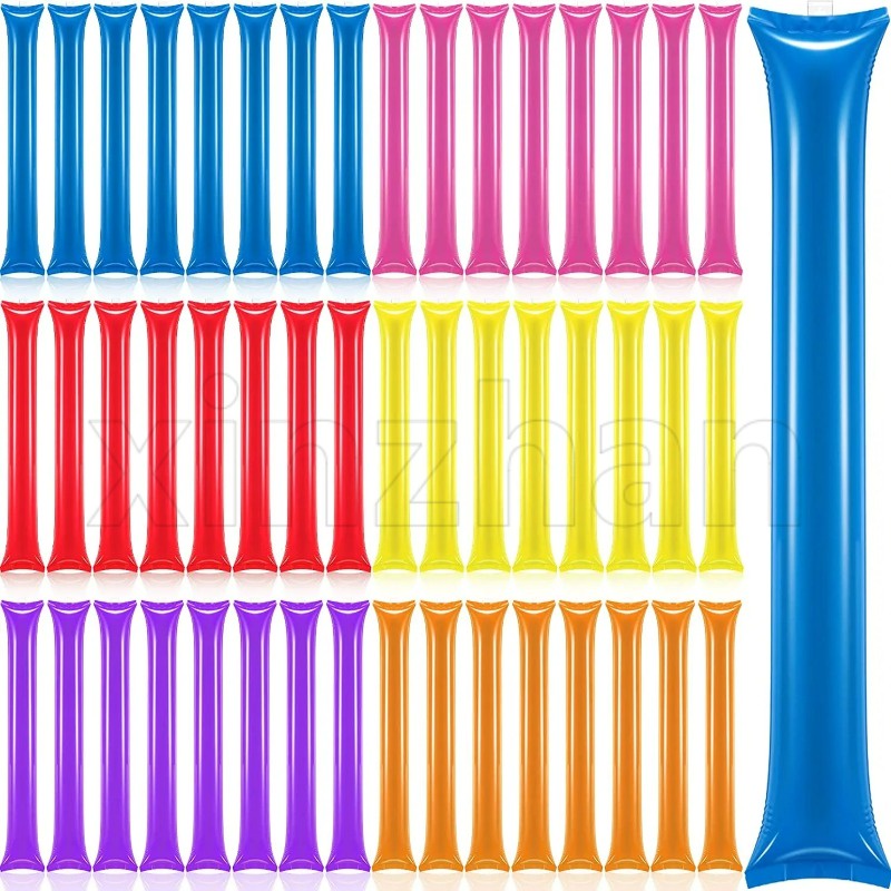 Long Thick Thunder Inflating Sticks / Colorful Inflatable Sticks ...