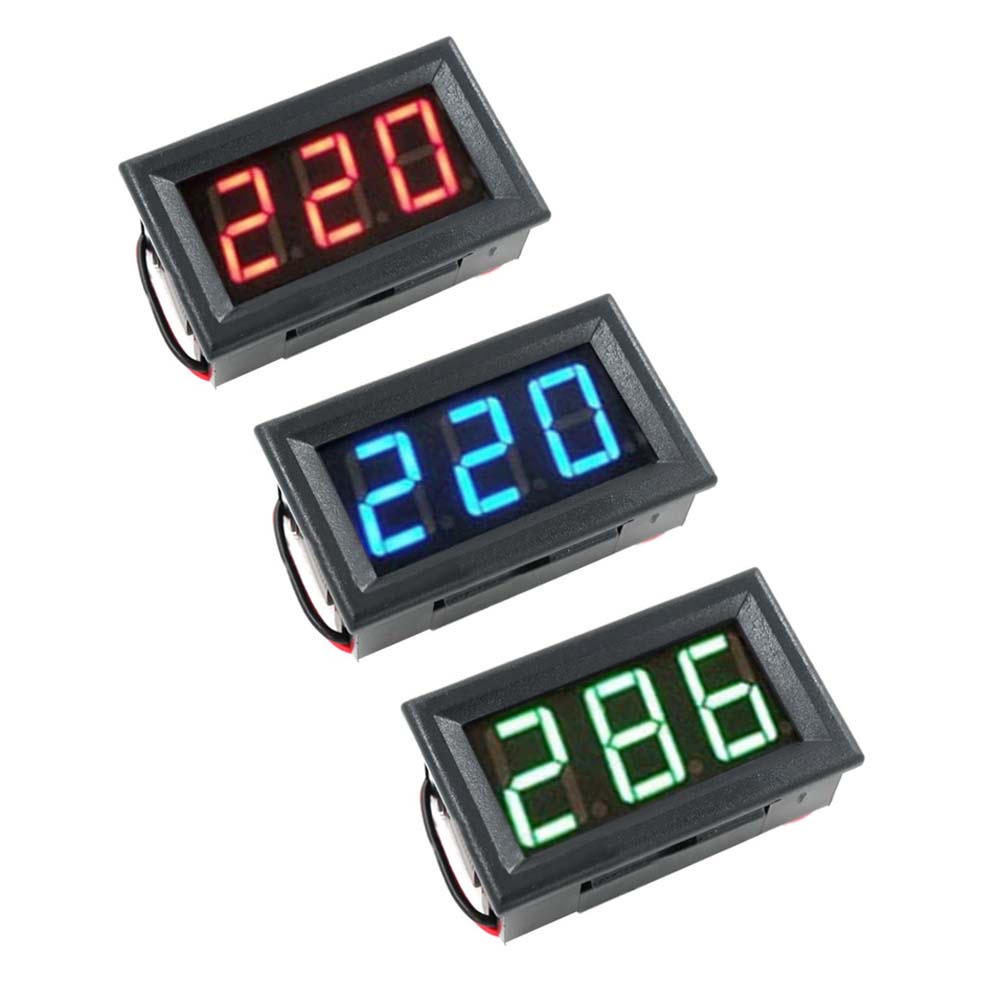 110V-220V-380V Digital Voltmeter AC 70V to 500V 0.56 inch LED Digital ...