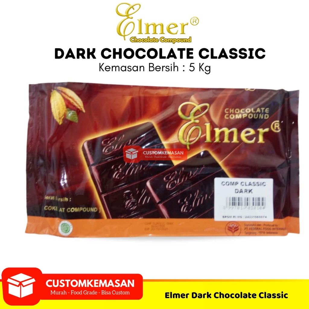 Elmer Compound Dark Chocolate 5 Kg / Elmer Compound Classic Dark 5 kg ...