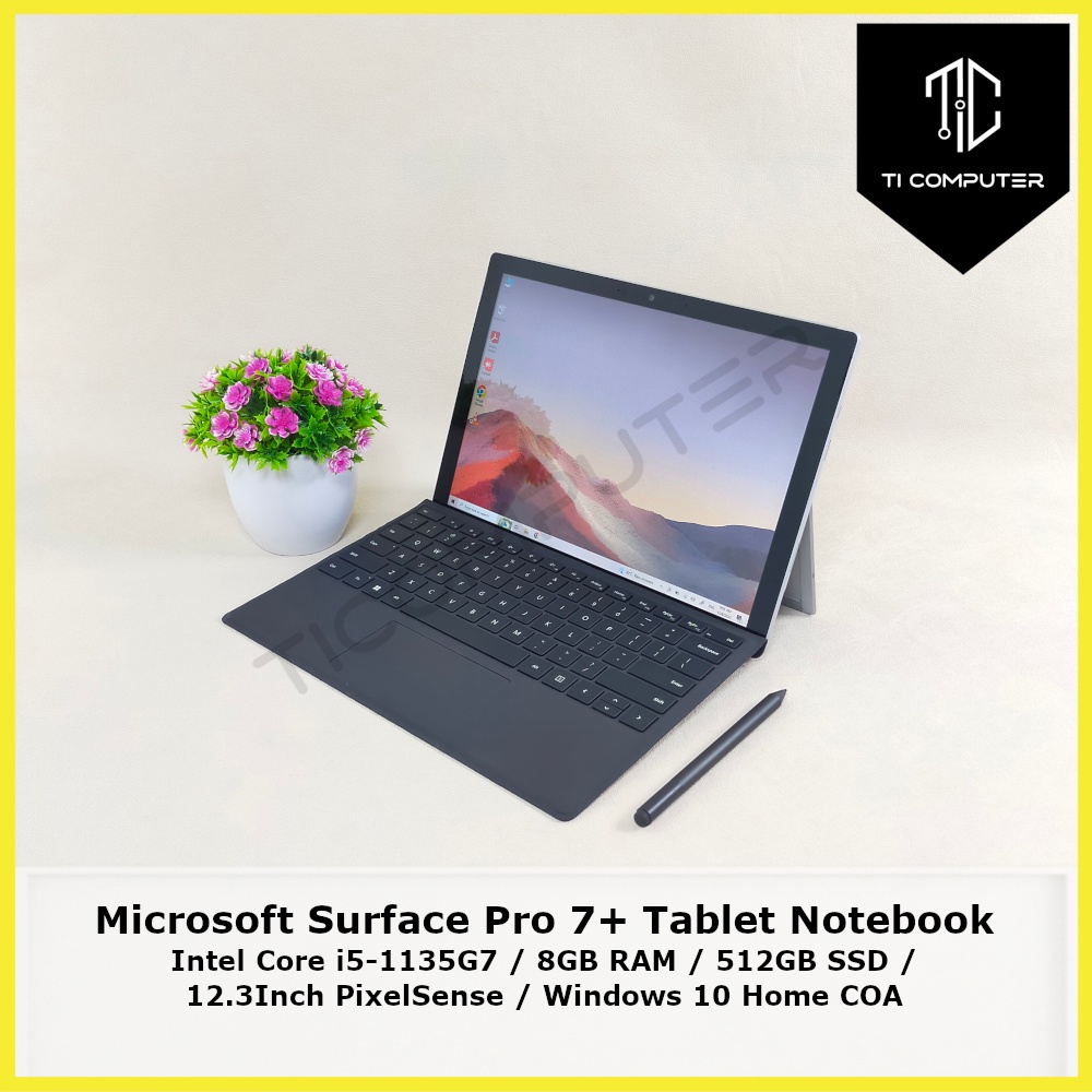 Microsoft Surface Pro 7+ Intel Core i5-1135G7 8GB RAM 512GB SSD 12 ...