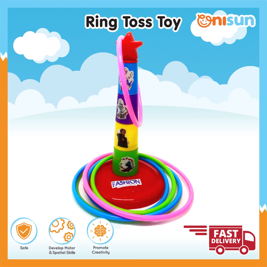 Kids Adorable Cartoon Ring Toss Quoits! (Mainan Gegelung) | Shopee Malaysia