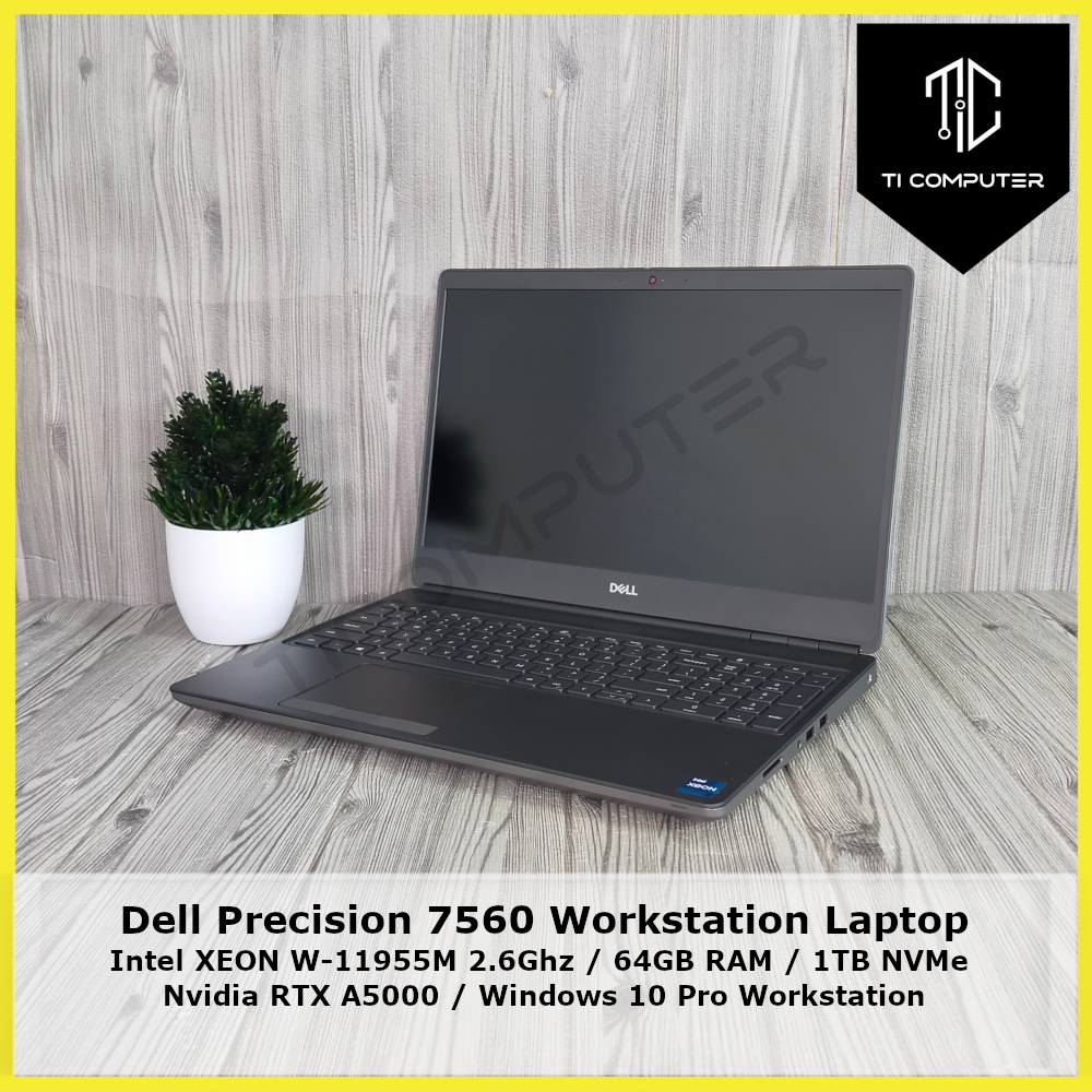 Dell Precision 7560 Intel XEON W-11955M 64GB RAM 1TB NVMe RTX A5000 ...