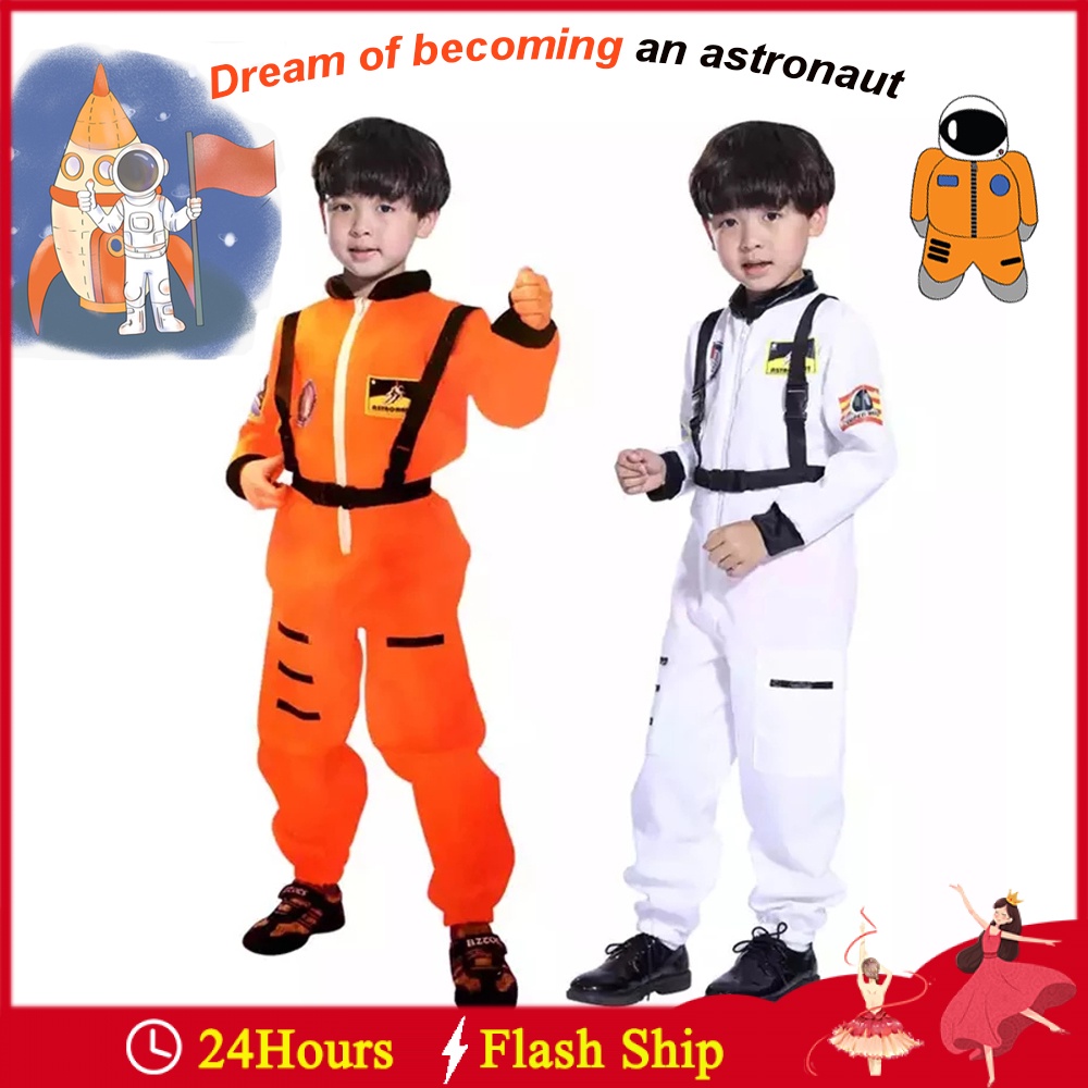 Halloween For Boys 2Colors Spaceman Jumpsuit Astronaut Costume For Kids ...