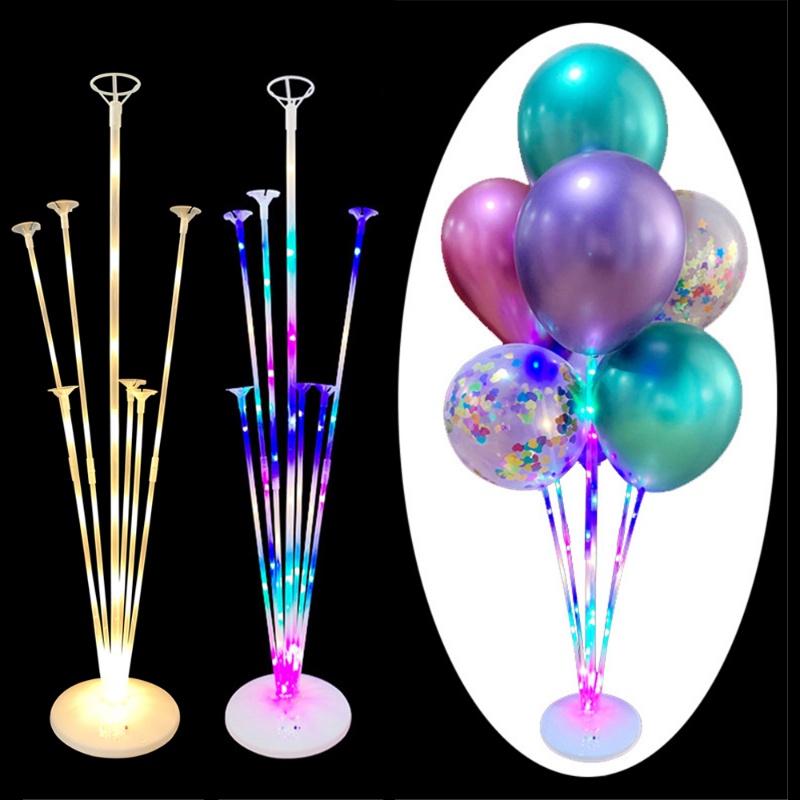 1set Led Light Air Balls Stand Holder Column Kids Birthday Party ...