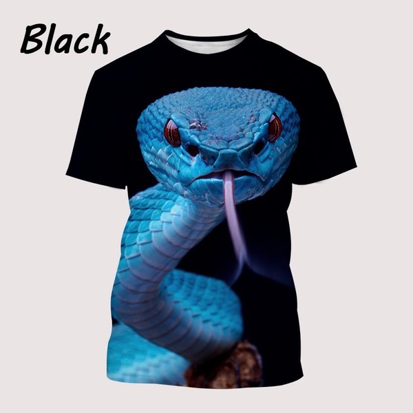 Snake 3d Printed T-shirt Men's and Women's Street Funny Personality ...